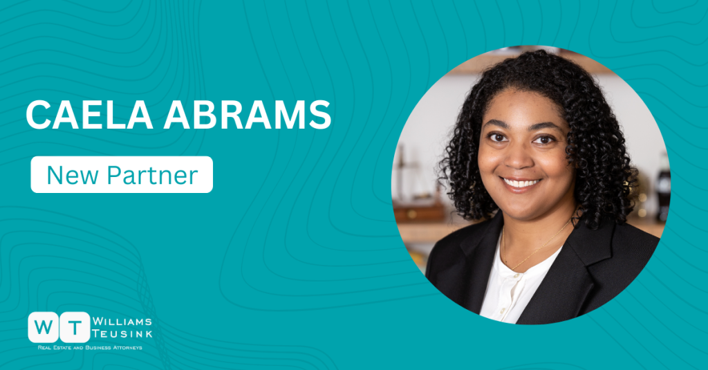 Williams Teusink Promotes Caela Abrams to Partner - Williams Teusink